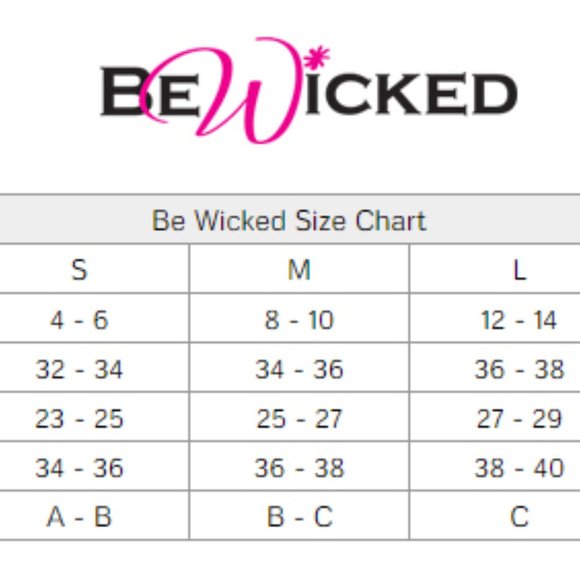 Be Wicked | Intimates & Sleepwear | Be Wicked Bra And Gartered Panty ...